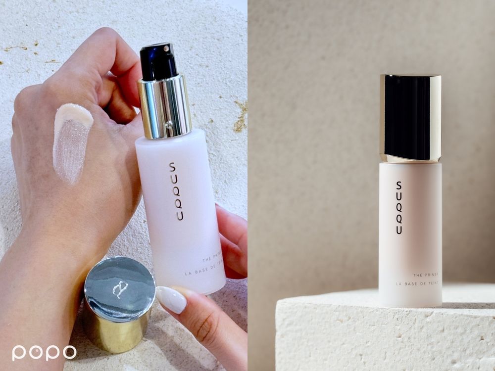 不用粉底液也能擁有鑽石水光肌！SUQQU全新絕緻艷澤妝前乳、塑形眉膏...，日妞瘋搶透明感白開水妝必備組合！ ｜ POPO筆記