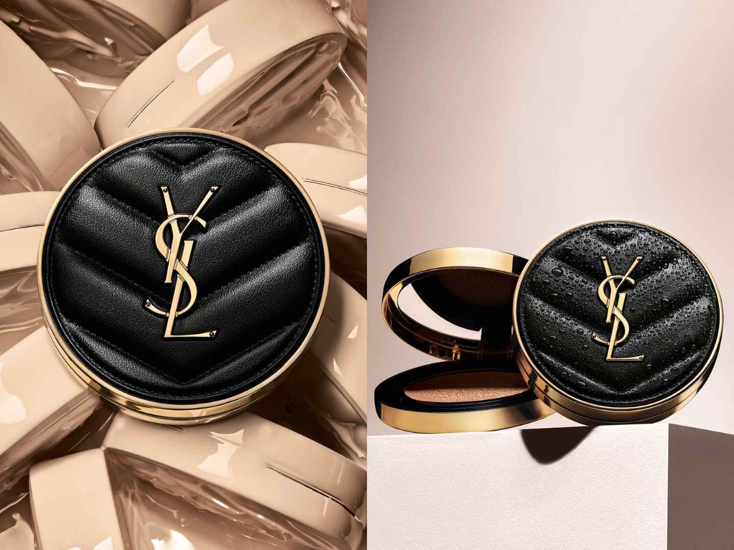 2023專櫃氣墊粉餅推薦！ysl『補妝拍光持妝氣墊粉餅』史上最高保養精萃94亮膚、24小時完美高級柔霧光！ ｜ Popo筆記