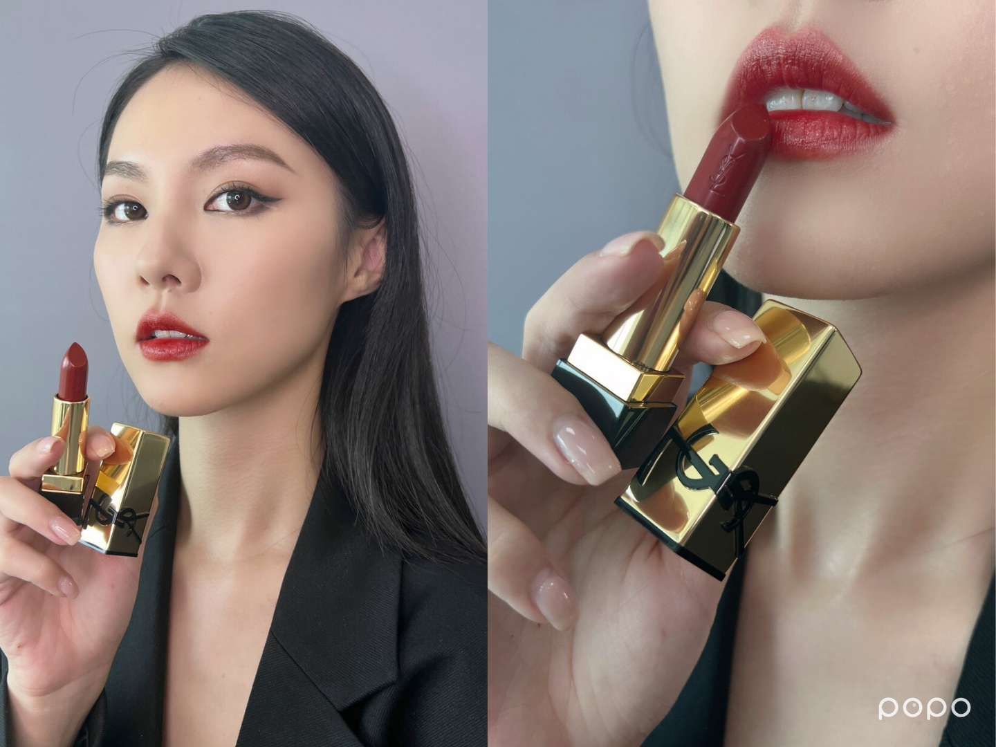 小紅書爆款唇膏來了！YSL奢華黑金鏡面唇膏最美絲緞光「奶霜裸粉唇」一抹顯白又顯嫩，大人系少女此生必擁有一支！ ｜ POPO筆記