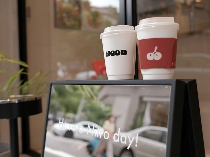 台北大安區咖啡廳推薦！HOOD coffee小櫻桃奶油色裝潢「松露蛋沙拉堡」必點！列入收藏清單！ ｜ POPO筆記